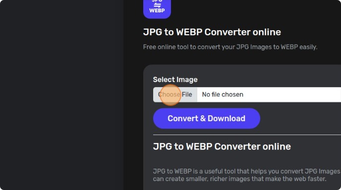 How to convert JPG files to WEBP online — SeoPerc Online Tools